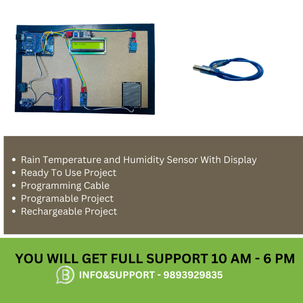 Rain And Humidity Weather Monitoring System Pre Build Project With Report - Mechanic37